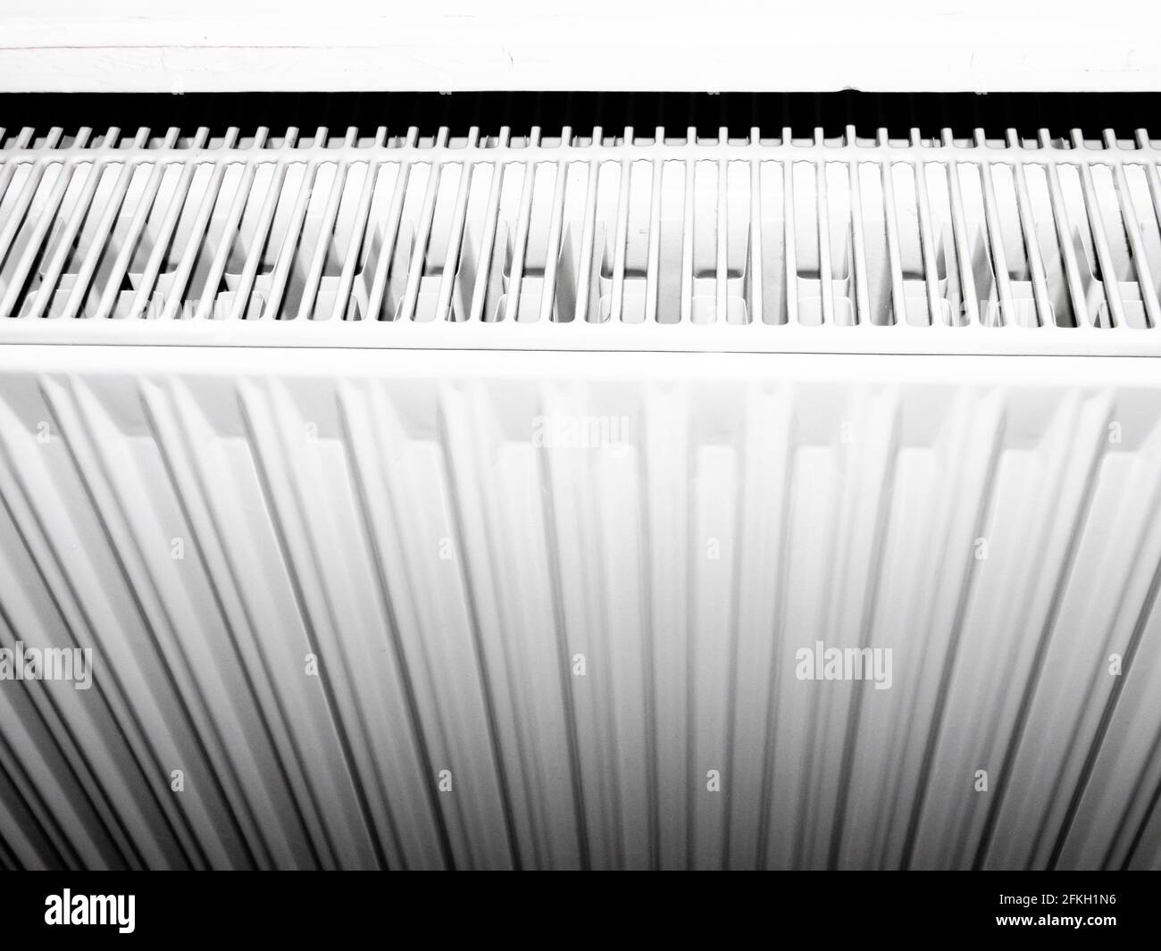 A high angle view of a central heating radiator Stock Photo - Alamy
