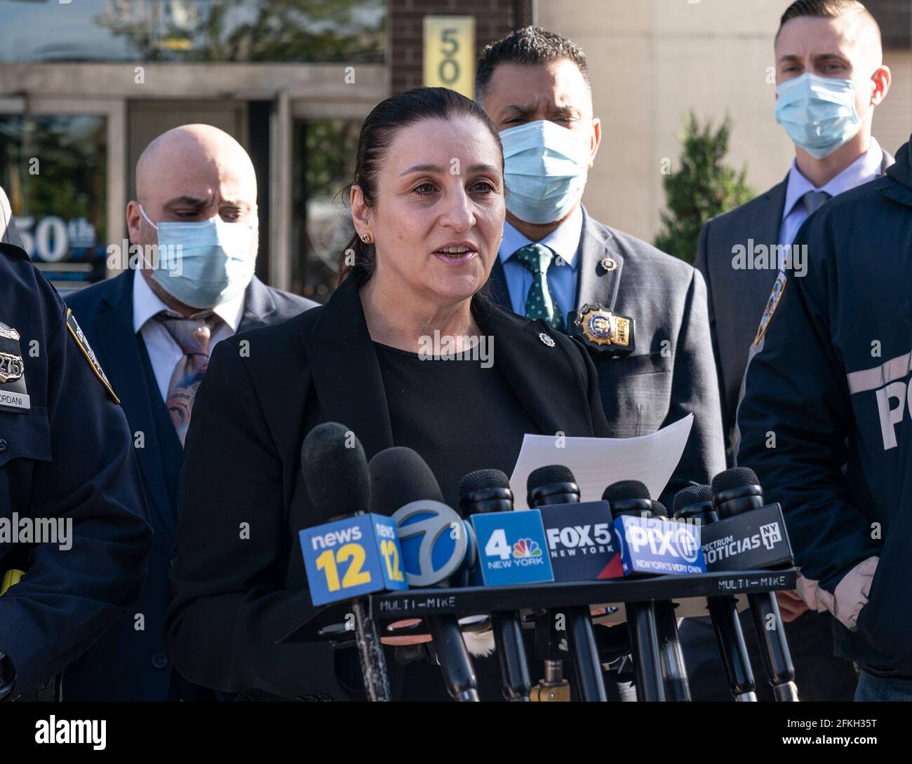 New York, United States. 01st May, 2021. Press briefing by NYPD Deputy ...
