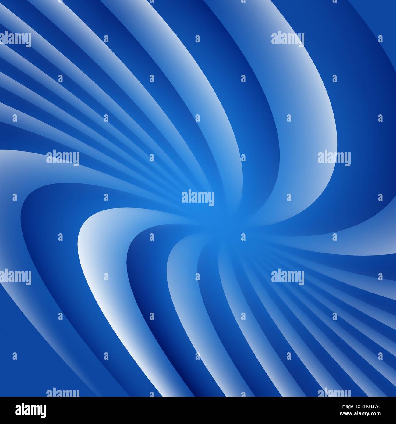 Blue and white rotating hypnosis spiral. Optical illusion. Hypnotic ...