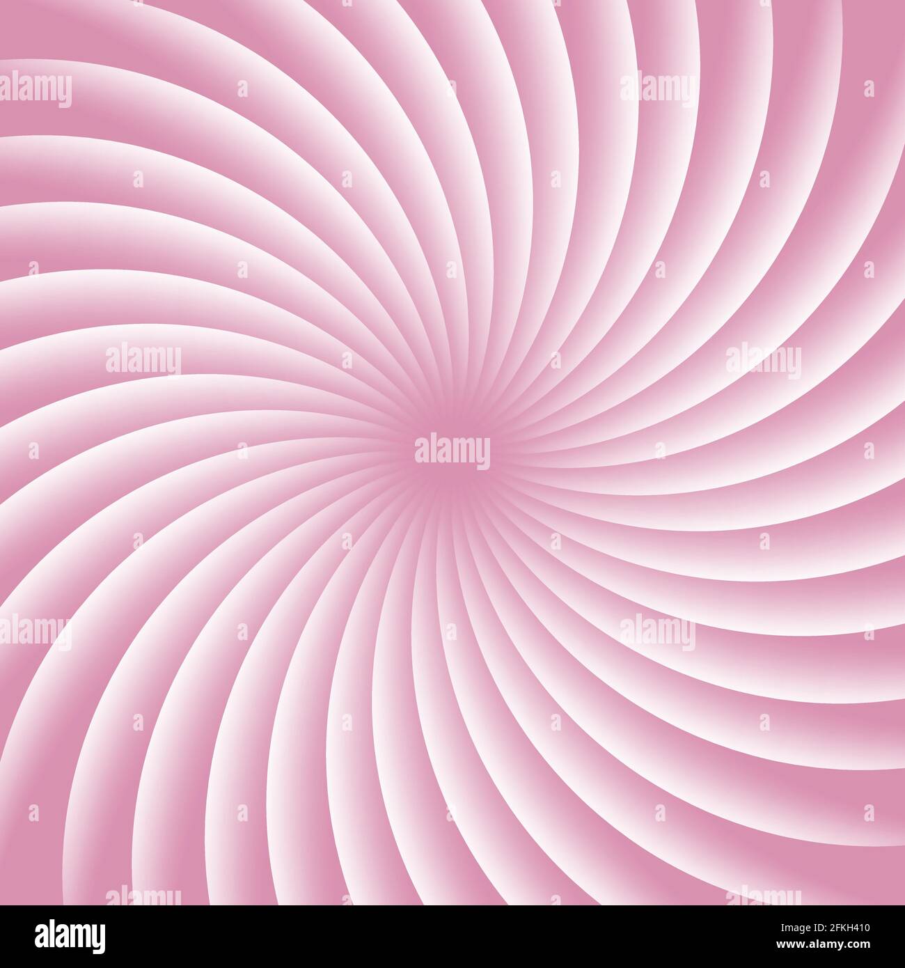 Soft pink and white rotating hypnosis spiral. Twirl abstract background ...