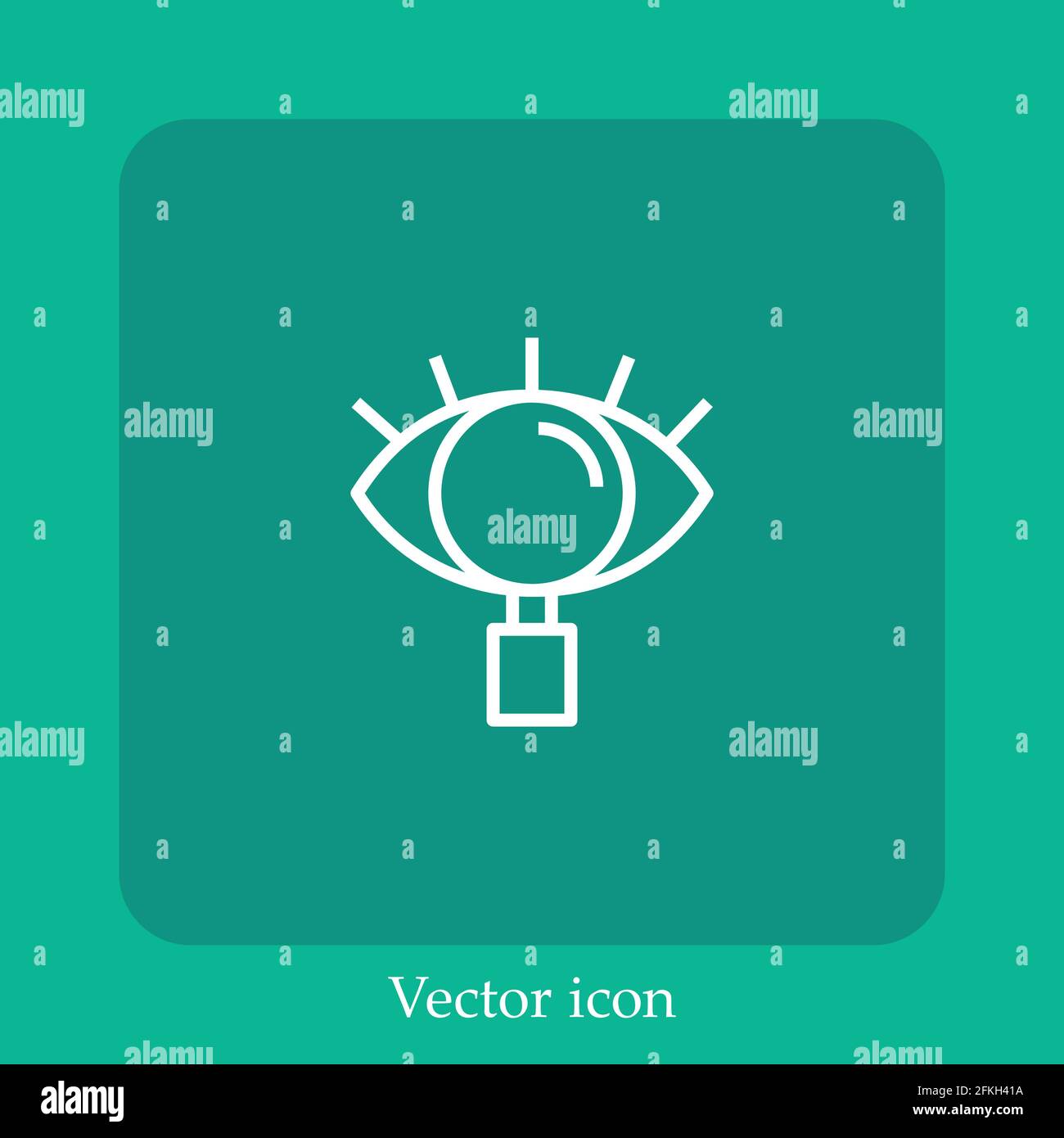 insight vector icon linear icon.Line with Editable stroke Stock Vector ...