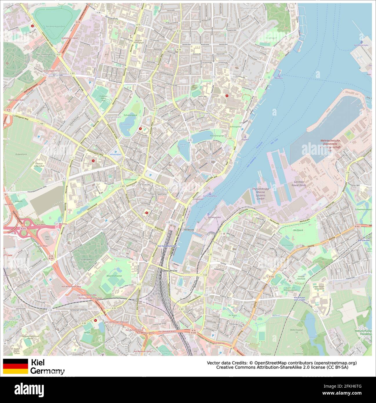 Kiel Map High Resolution Stock Photography and Images - Alamy