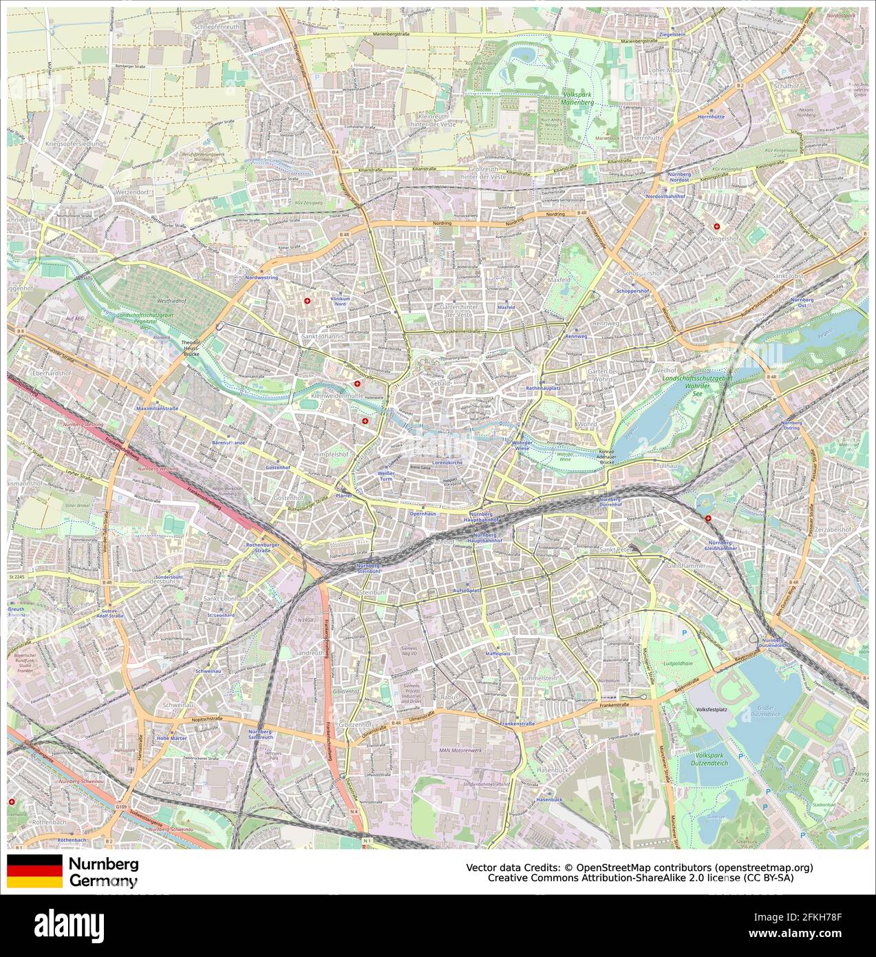 Map of nurnberg High Resolution Stock Photography and Images - Alamy
