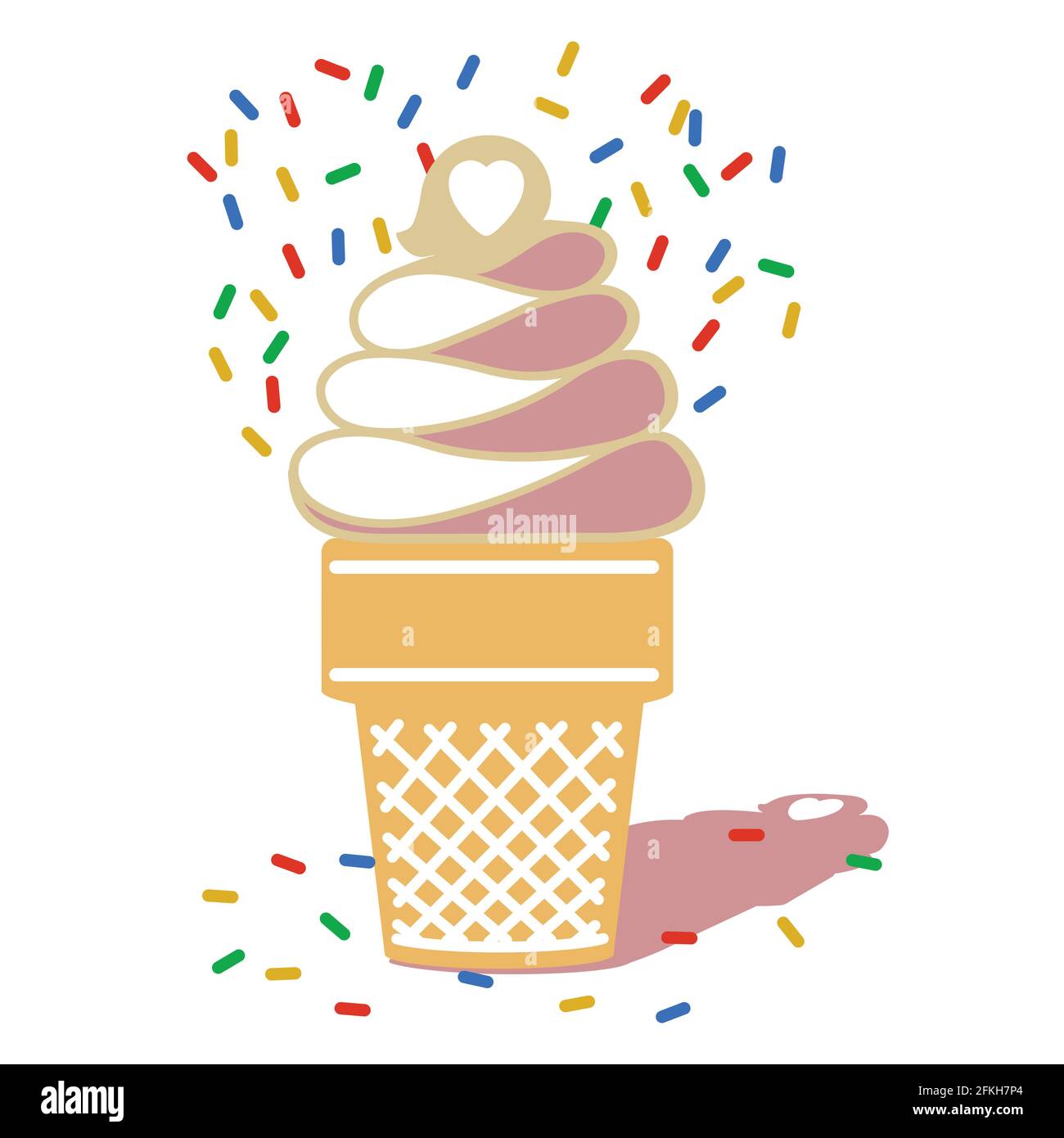 Ice cream blue topping Stock Vector Images - Alamy