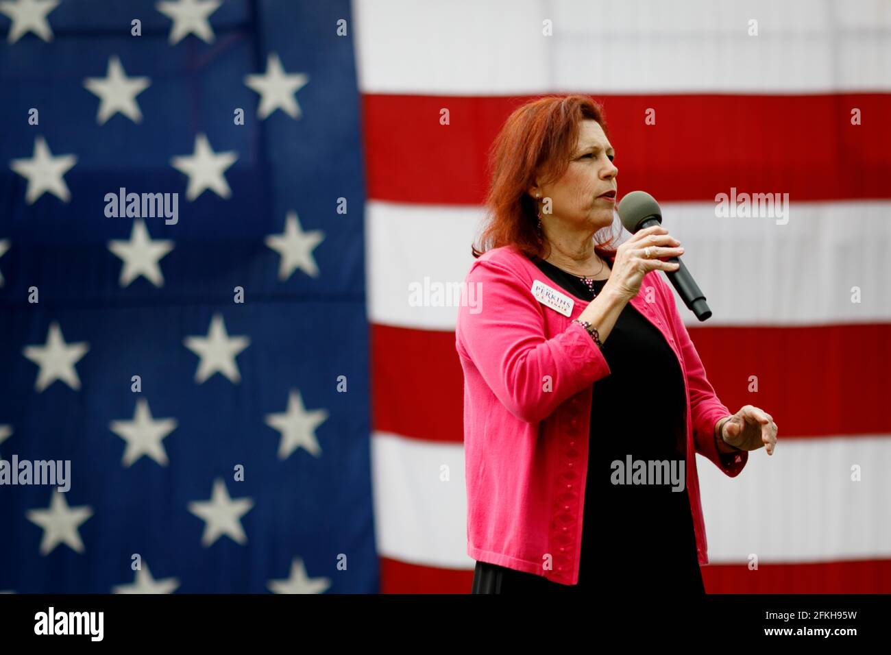 Salem, USA. 01st May, 2021. Jo Rae Perkins, a QAnon supporter, was the ...