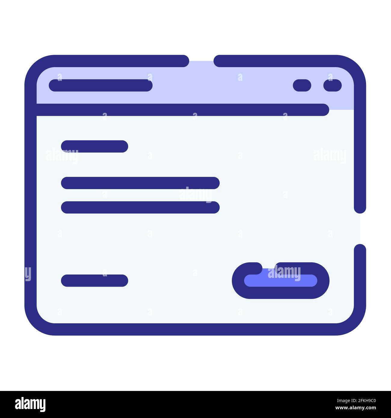landing page web website single isolated icon with dash or dashed line style vector illustration ...