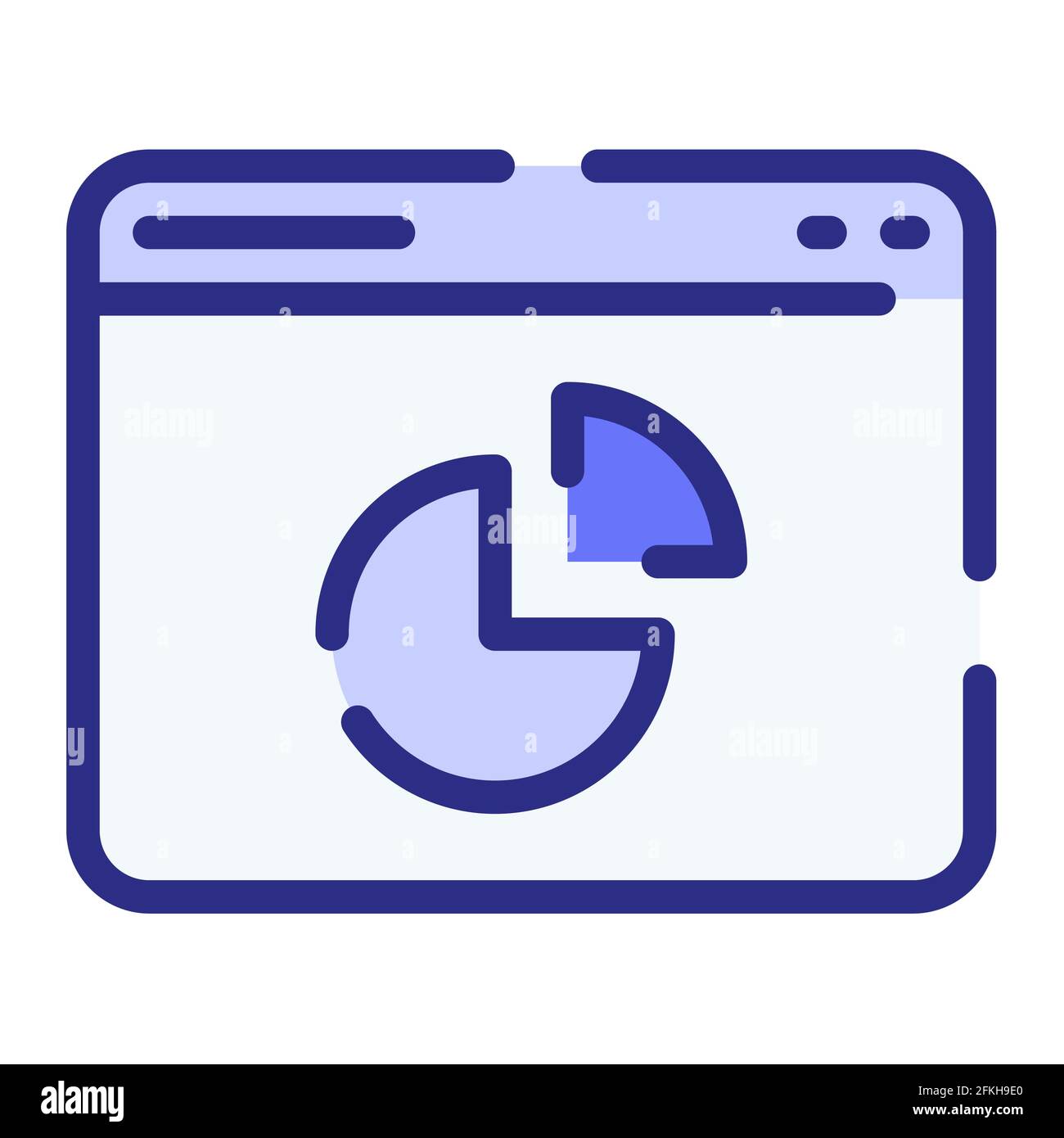 chart website analytic single isolated icon with dash or dashed line style vector illustration ...