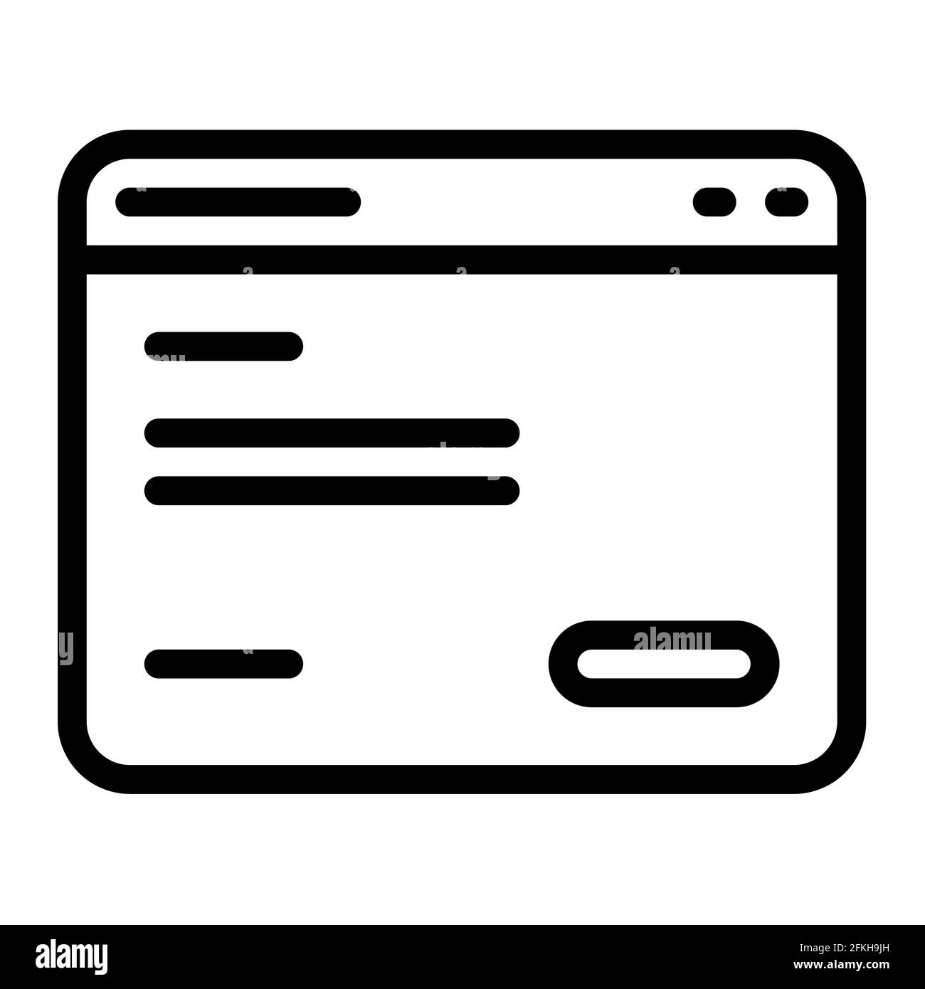 landing page web website single isolated icon with outline style vector ...