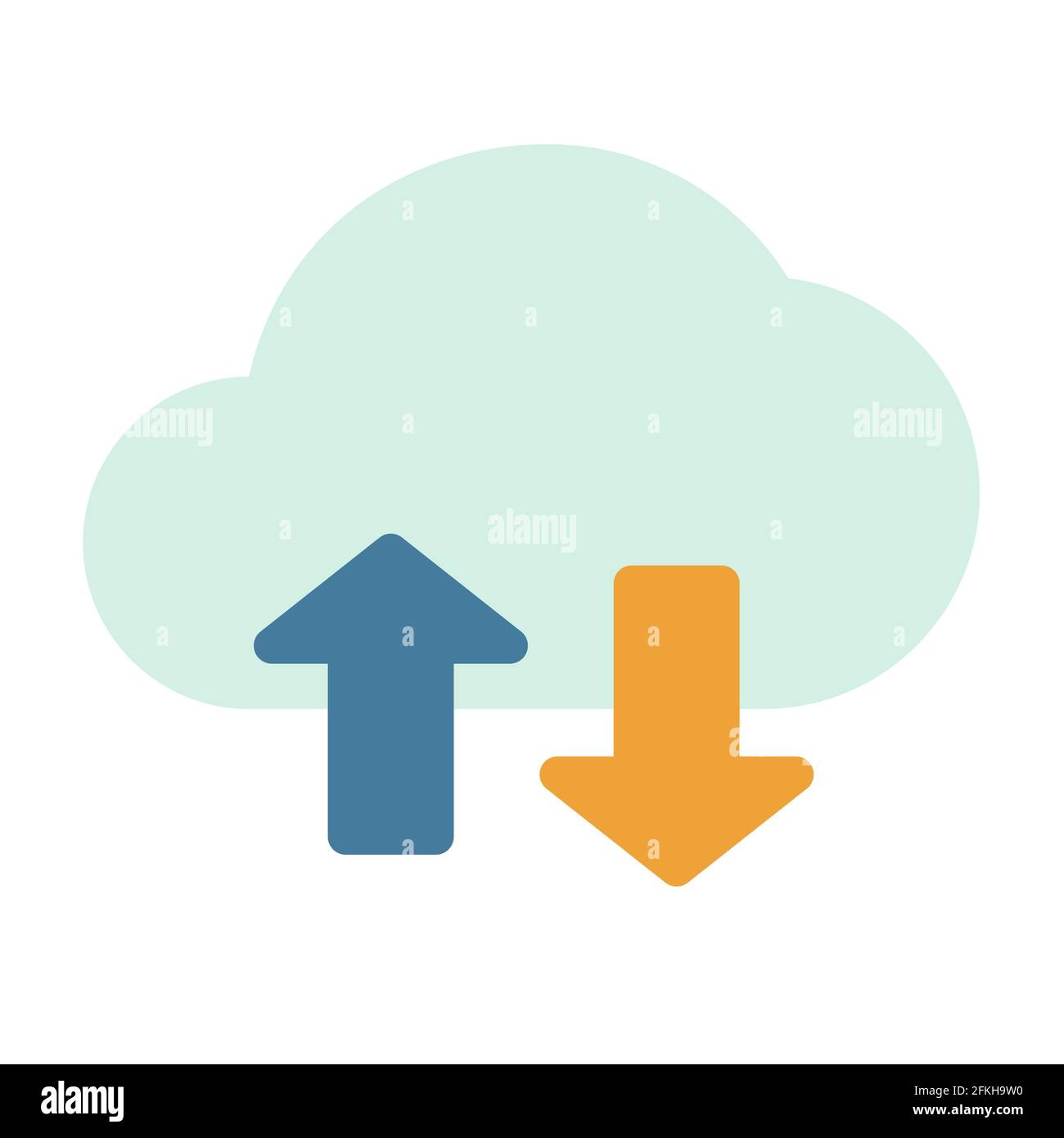 connection transfer cloud wireless single isolated icon with flat style ...