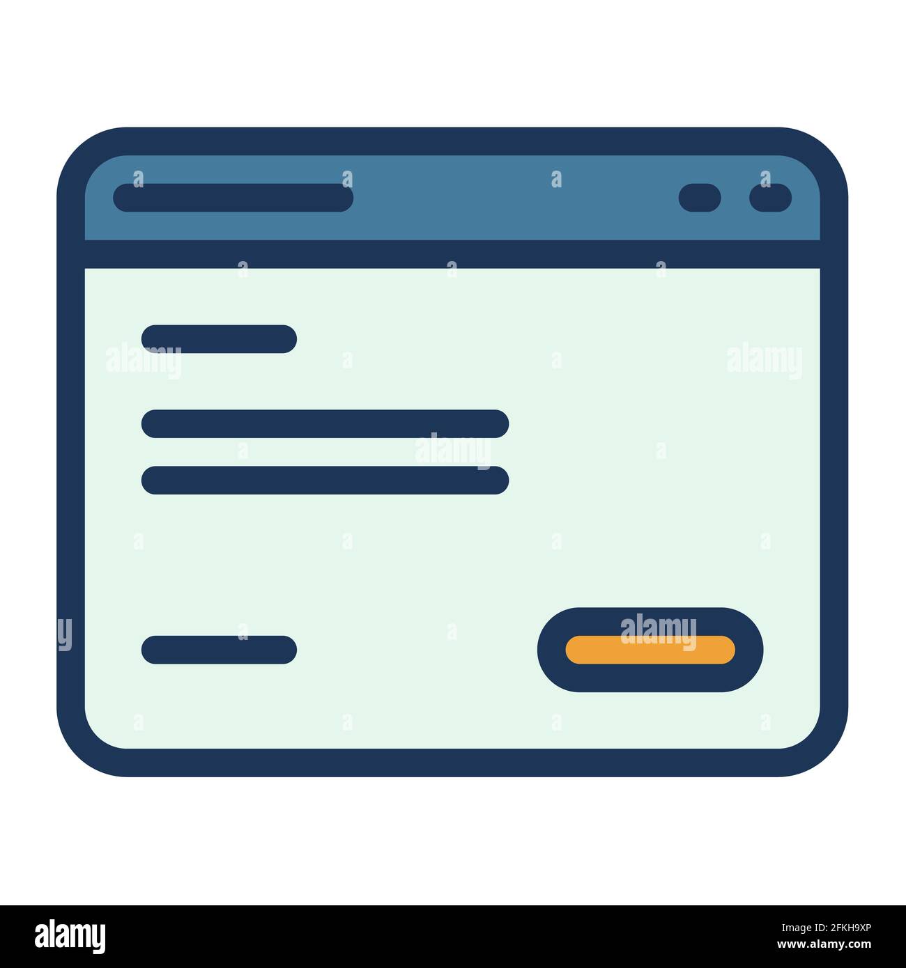 landing page web website single isolated icon with filled line style ...