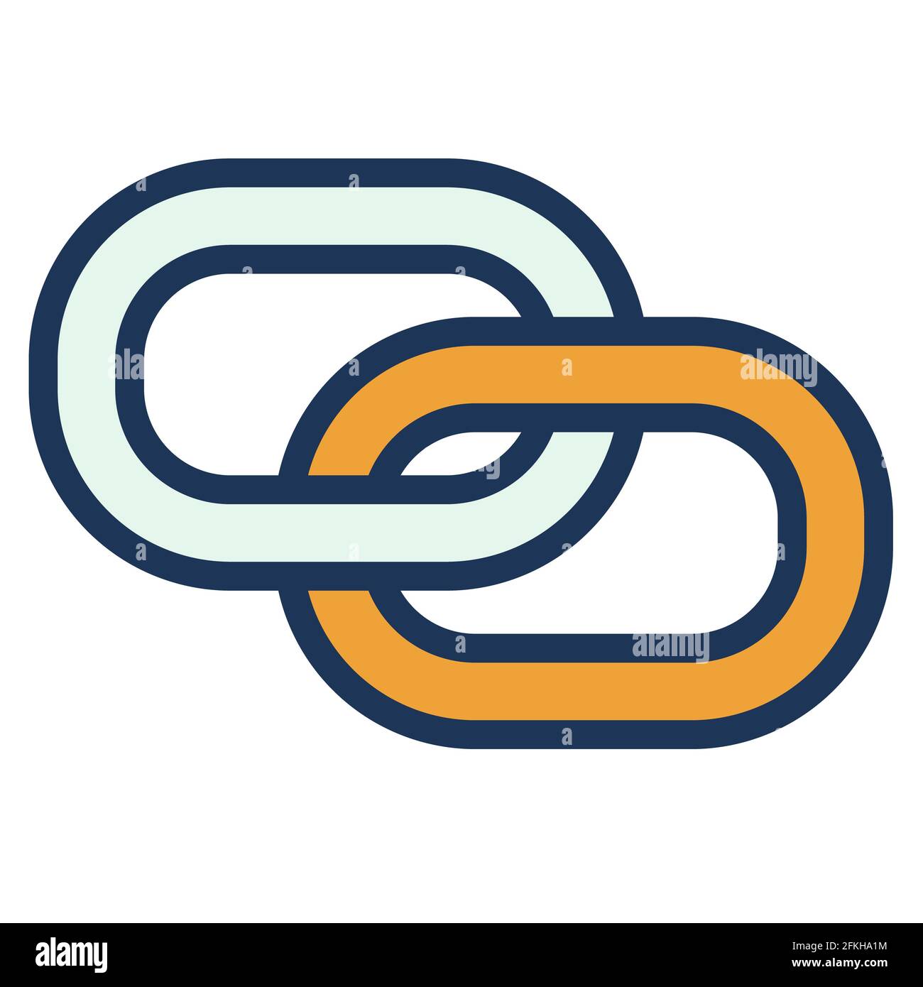 link connect chain bound single isolated icon with filled line style ...