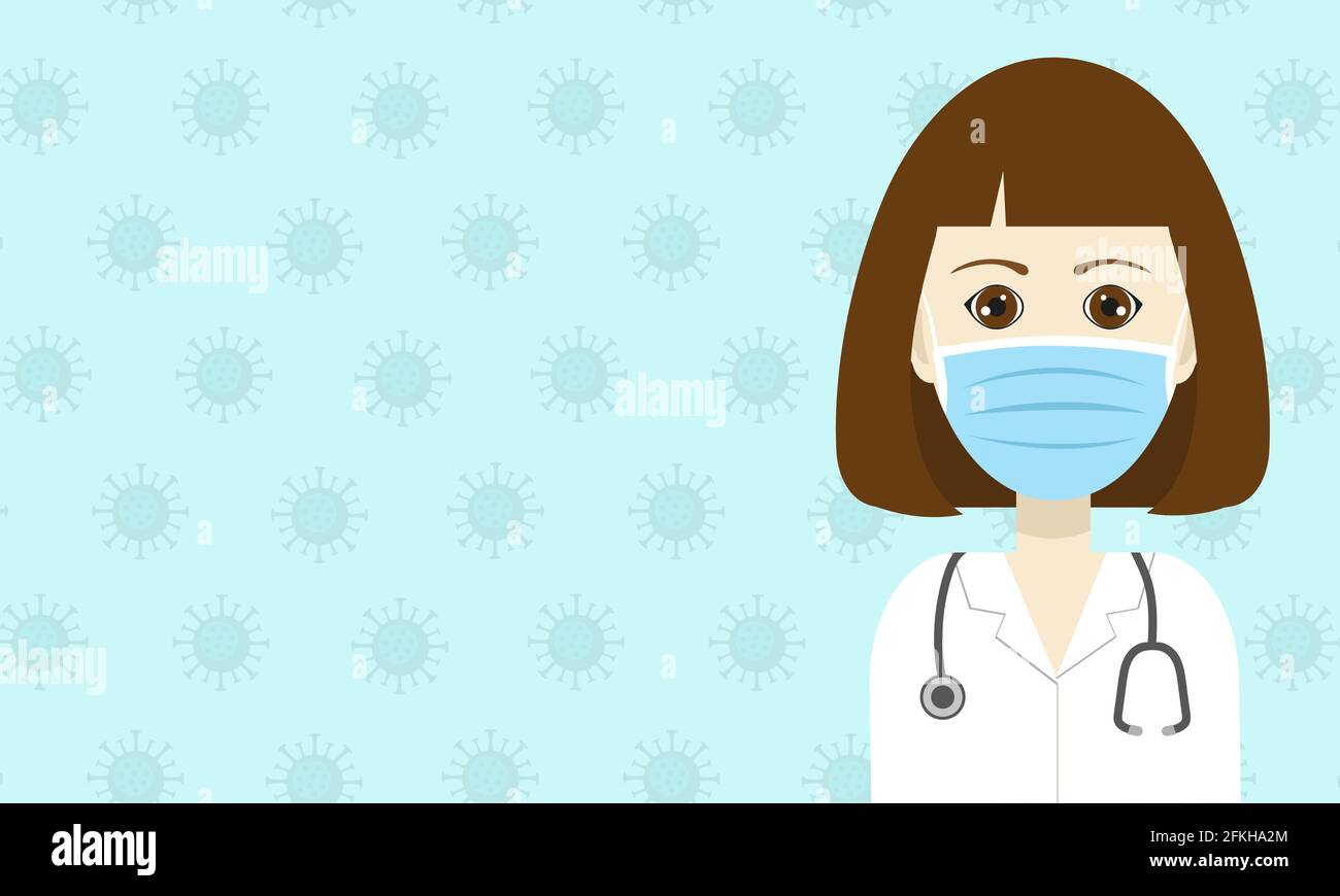 Blue face woman wearing Stock Vector Images - Alamy