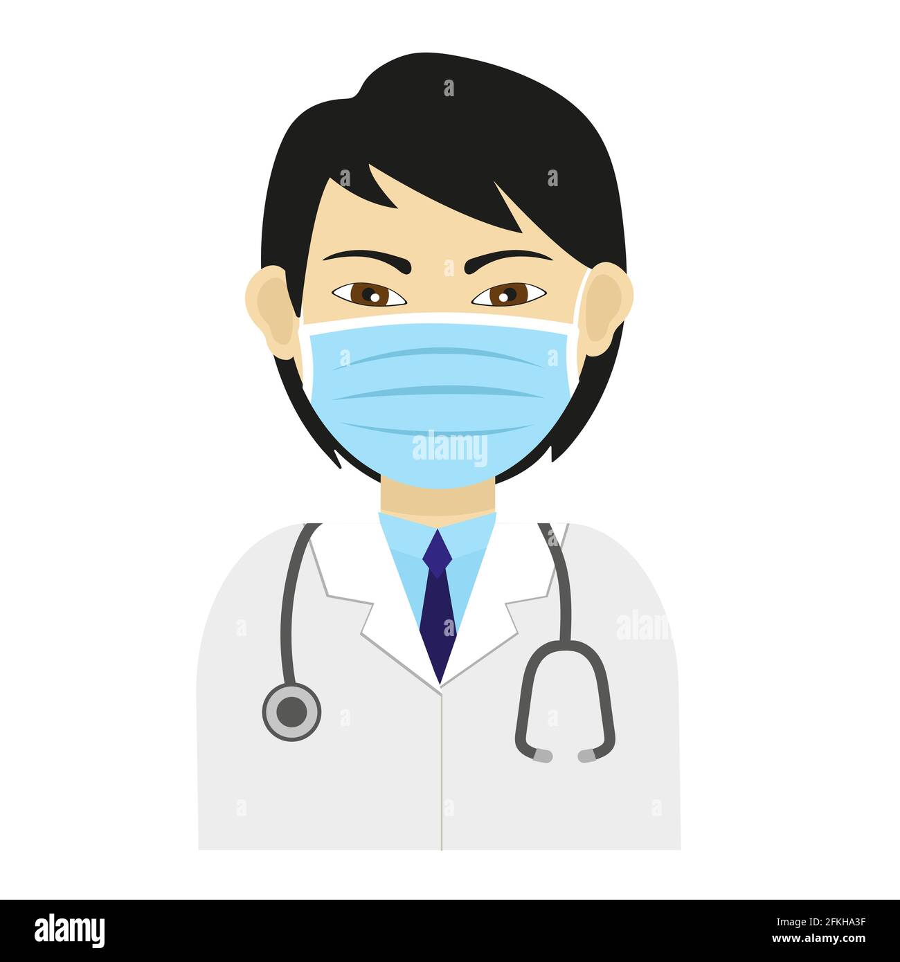 Blue white face Stock Vector Images - Alamy