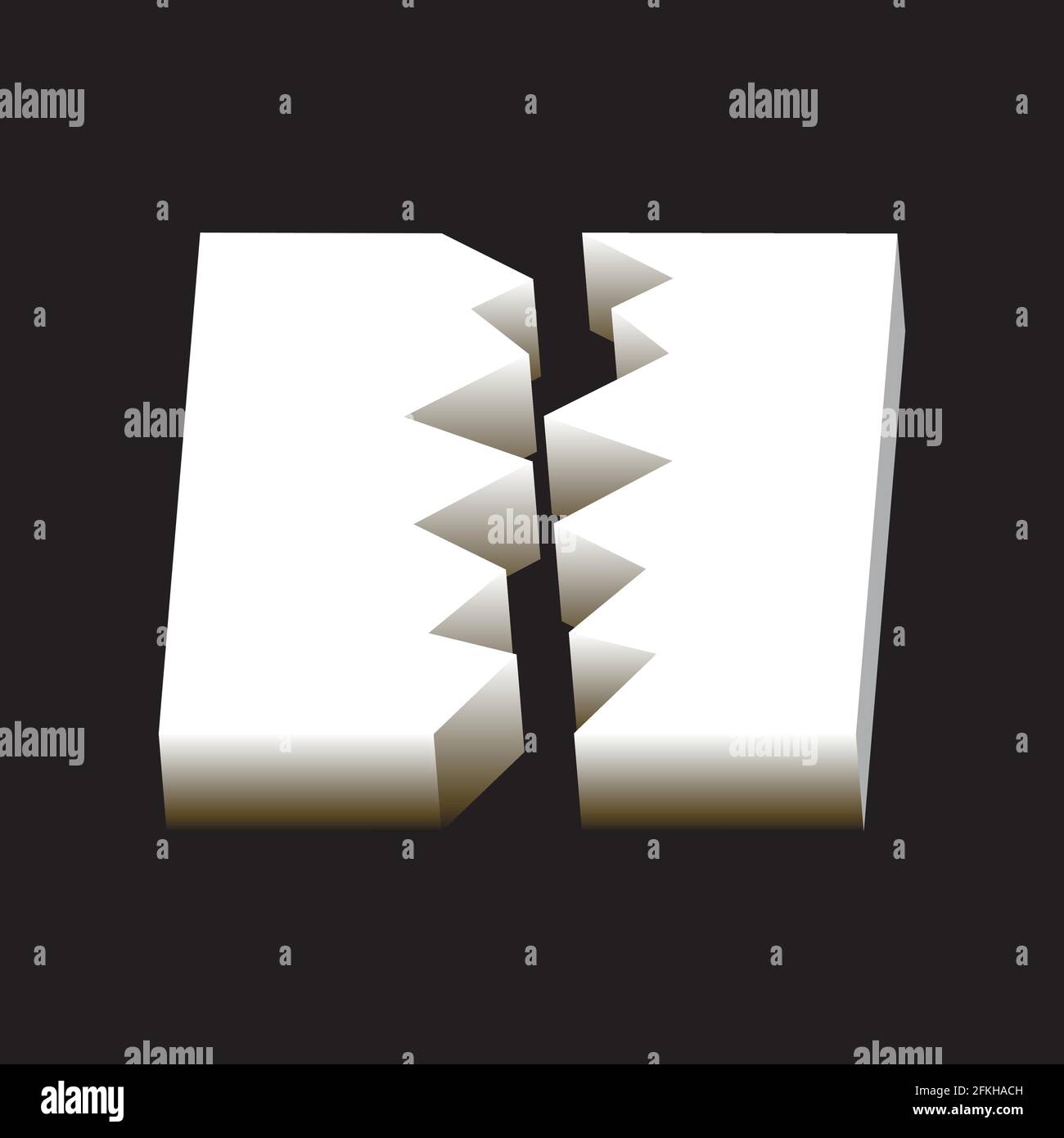 Realistic surface cracked background Stock Vector Images - Alamy