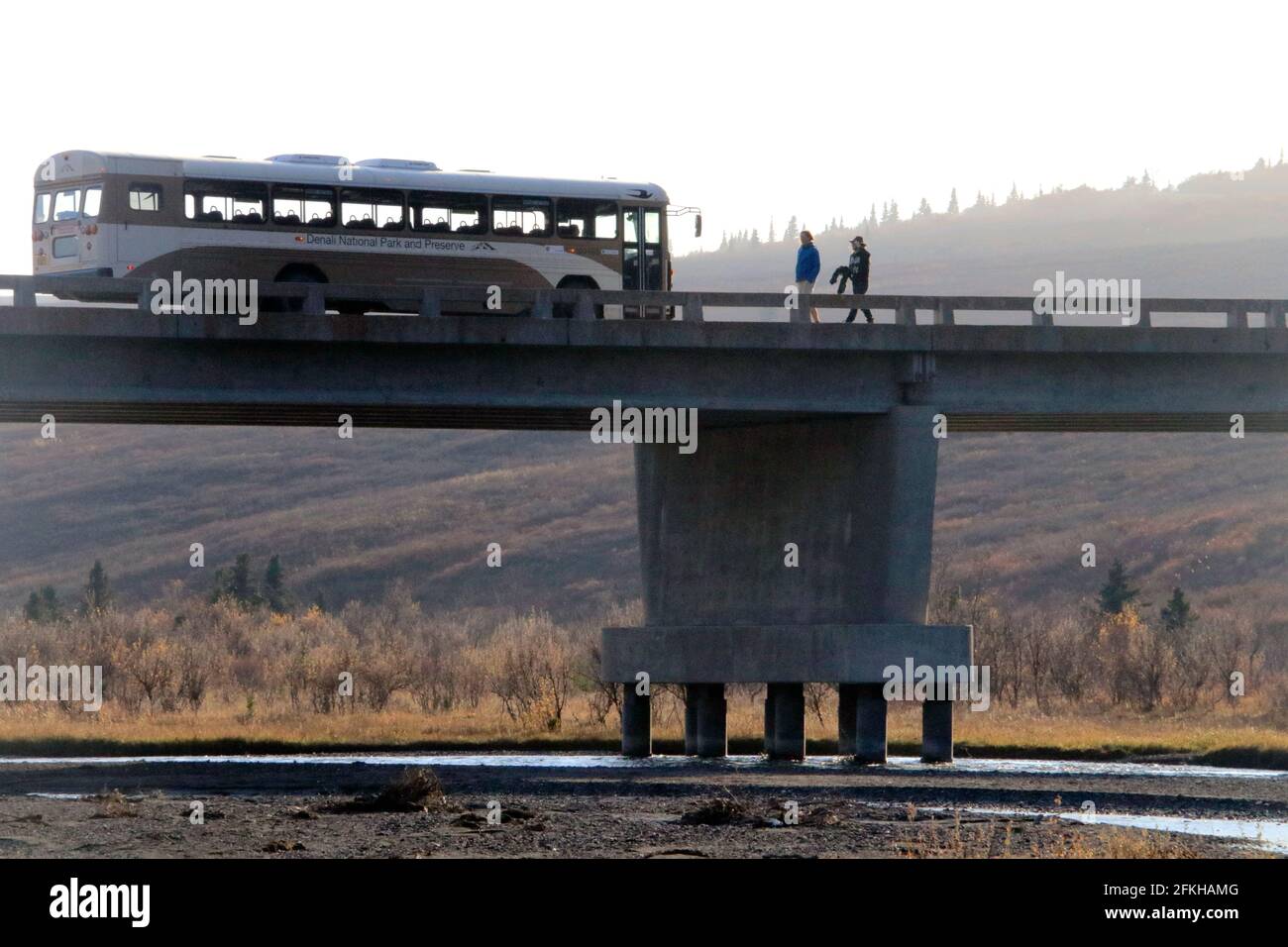 A bridge beside Savage River Check Station Denali National Park Alaska ...