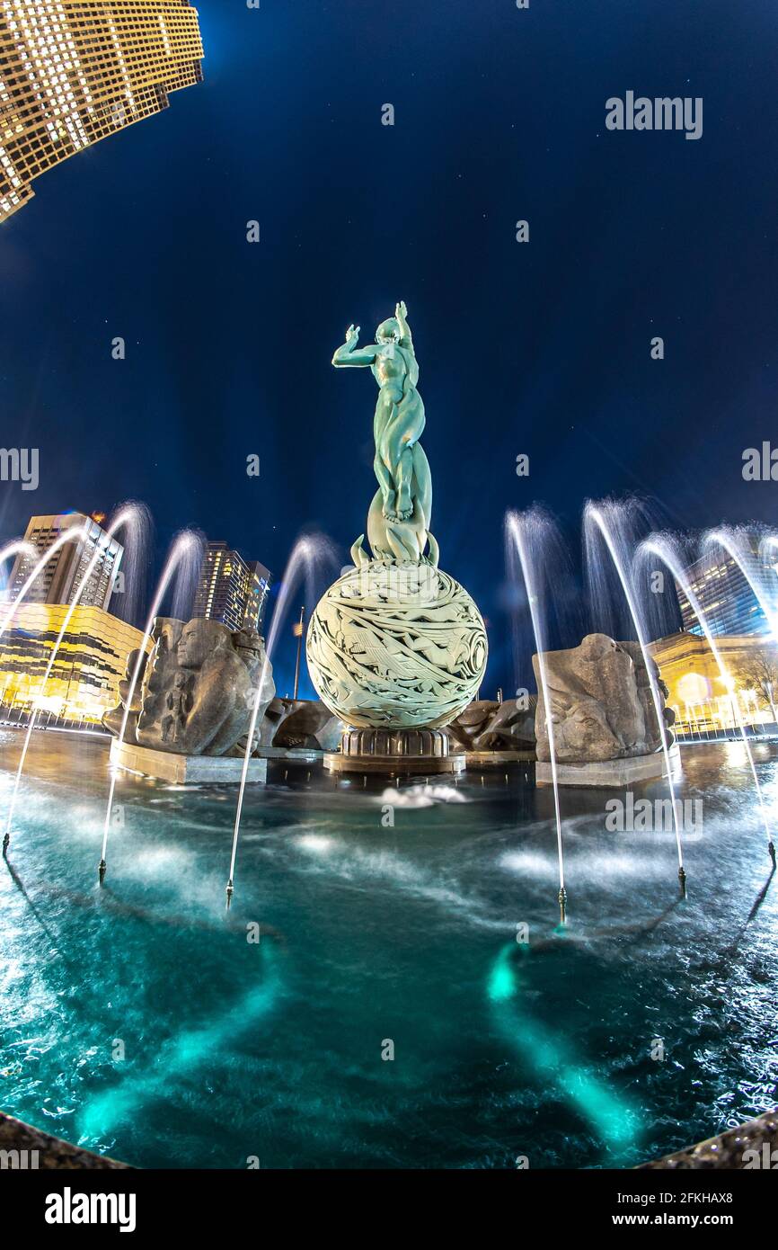 Statue of eternal life in cleveland ohio Stock Photo - Alamy