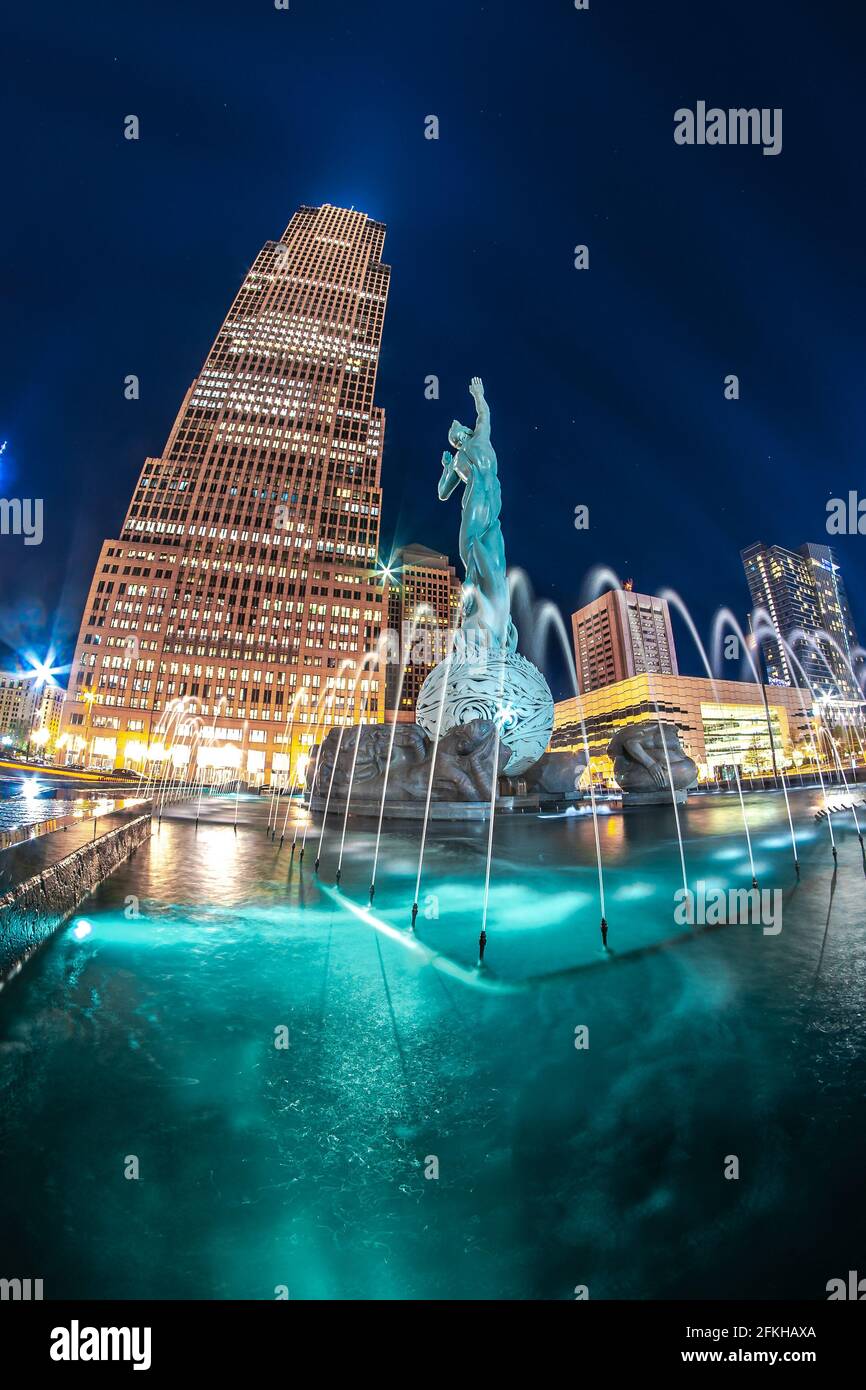 Statue of eternal life in cleveland ohio Stock Photo - Alamy