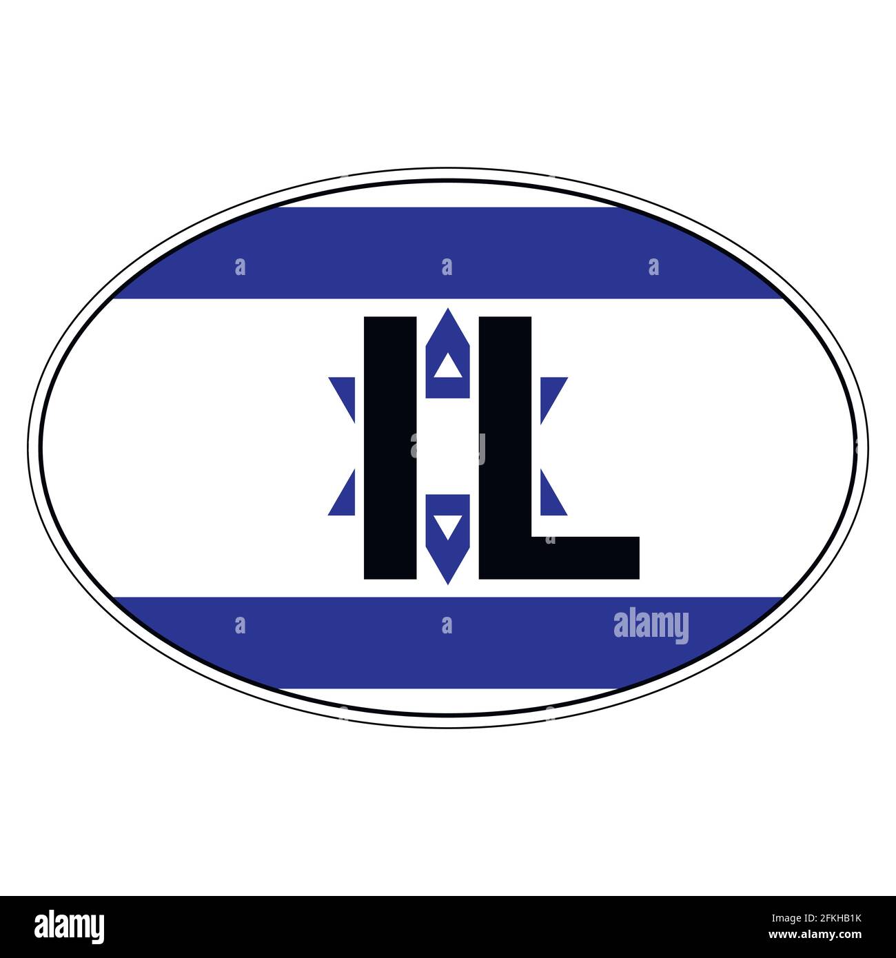 Israel country flag on Stock Vector Images - Alamy