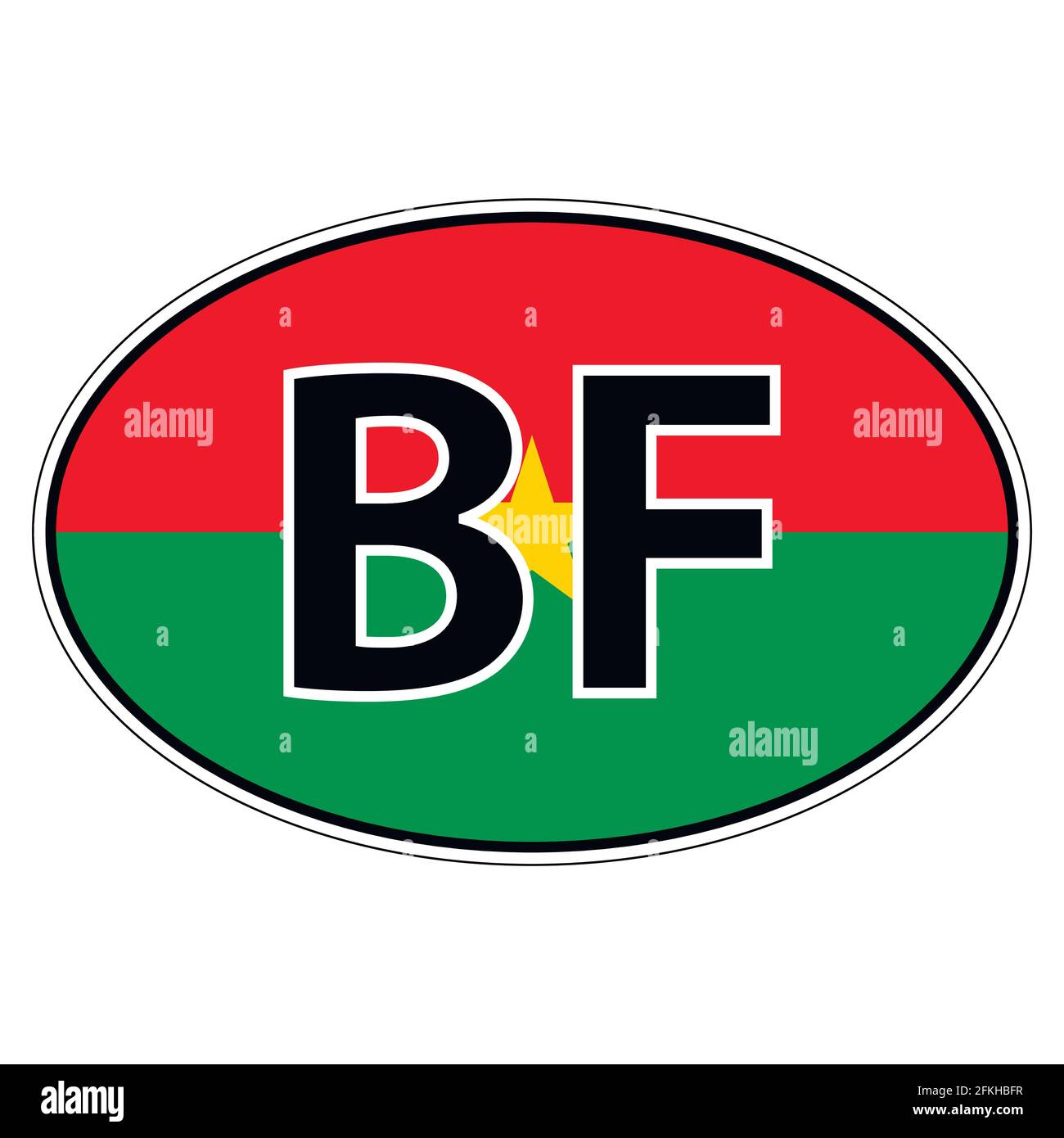 Official flag of burkina faso Stock Vector Images - Alamy