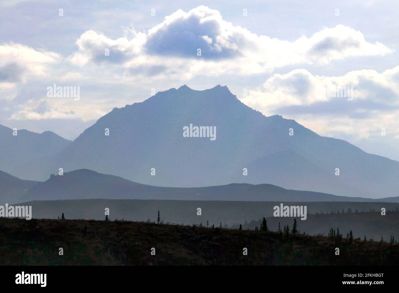 Denali Mountain Range Alaska USA Stock Photo - Alamy