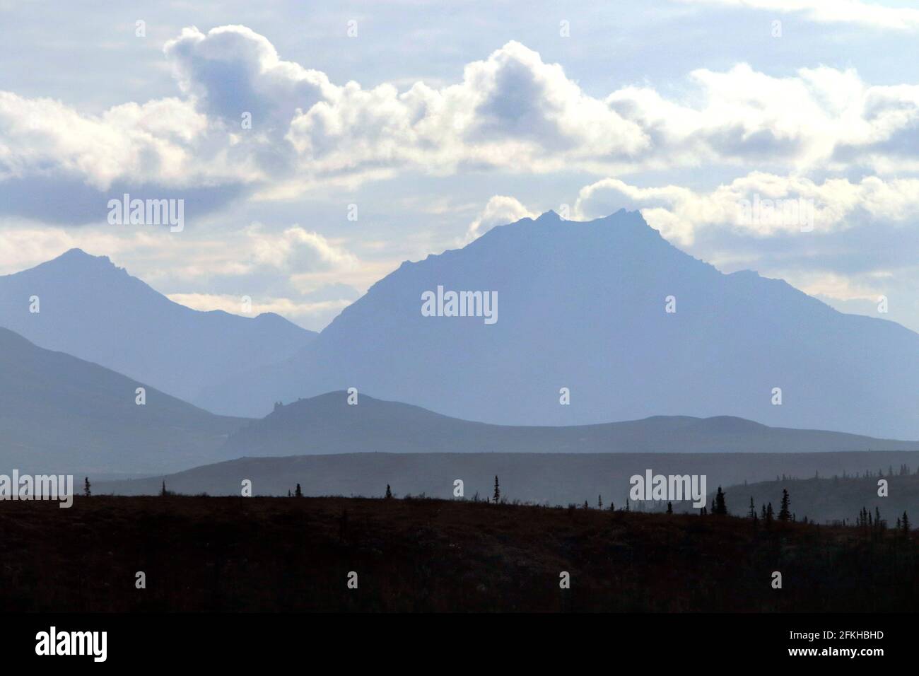 Denali Mountain Range Alaska USA Stock Photo - Alamy