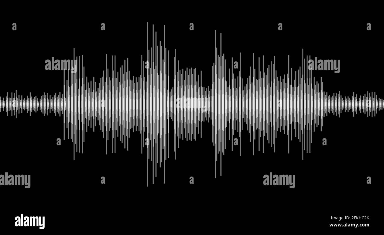 Sound wave. Abstract music pulse background. Equalizer indicators ...