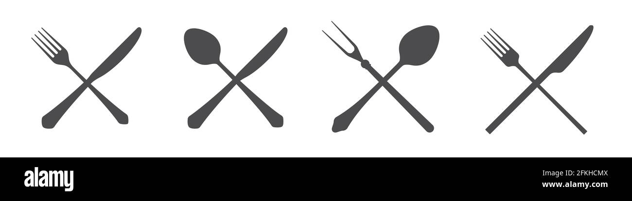 Crossed knives hi-res stock photography and images - Alamy