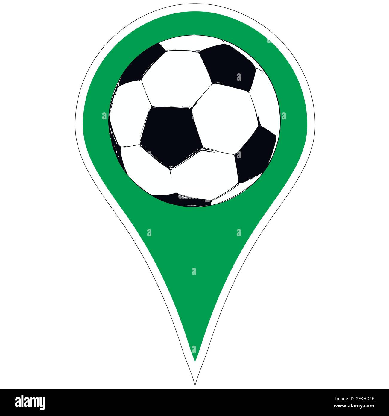 Soccer football sign ball Stock Vector Images - Alamy