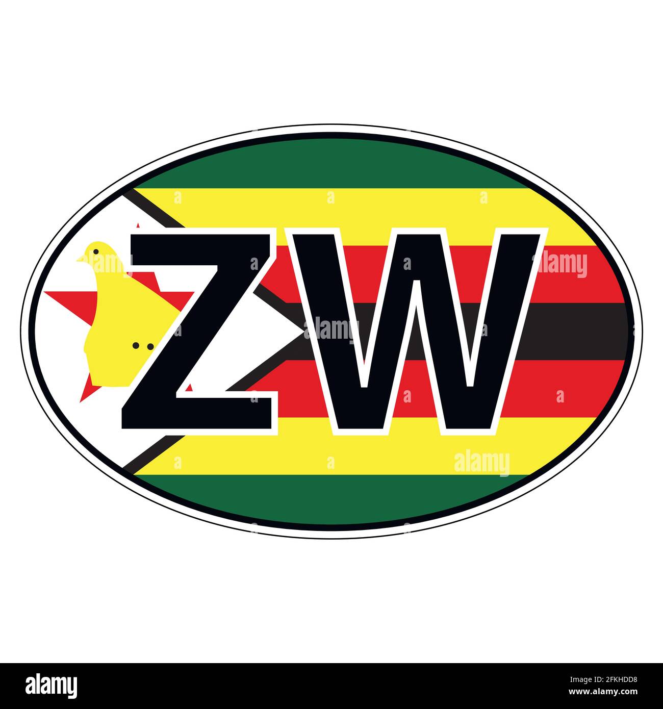 Flag of the zimbabwe Stock Vector Images - Alamy