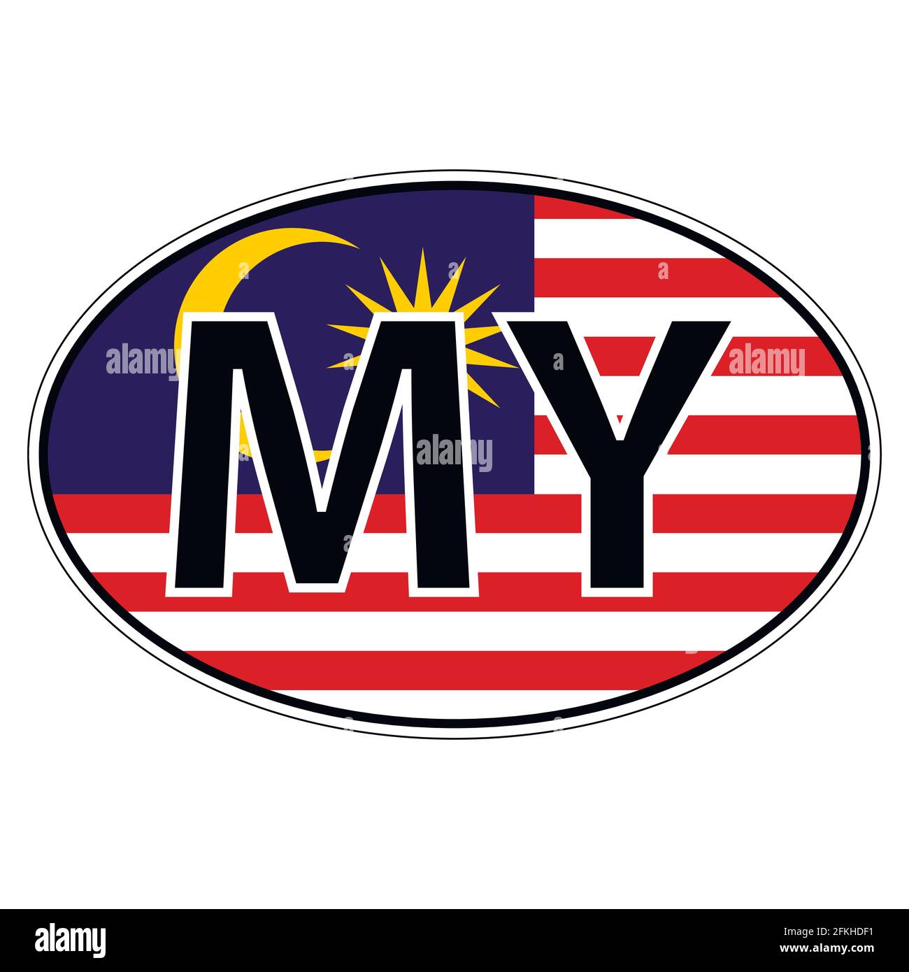 Malaysia flag vector hi-res stock photography and images - Alamy