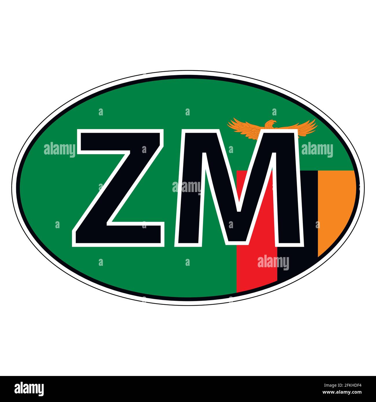 Official national flag zambia Cut Out Stock Images & Pictures - Alamy
