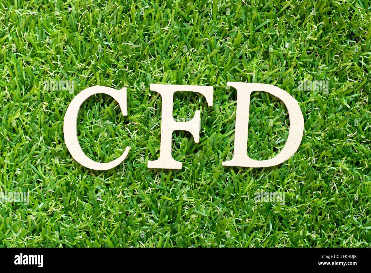 Alphabet letter in word CFD (Abbreviation of Contract for Difference ...
