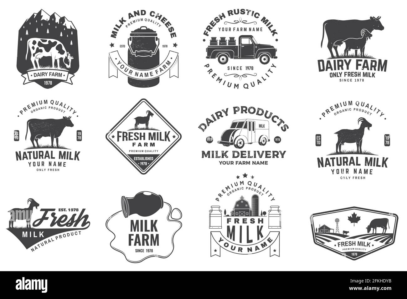 Dairy Logo Vector
