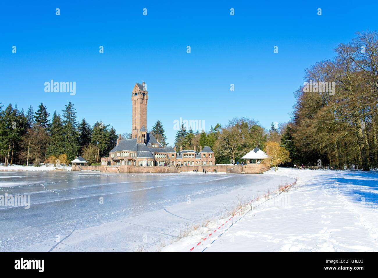 Hoenderloo Netherlands - 13 February 2021 - Hunting lodge St Hubertus ...