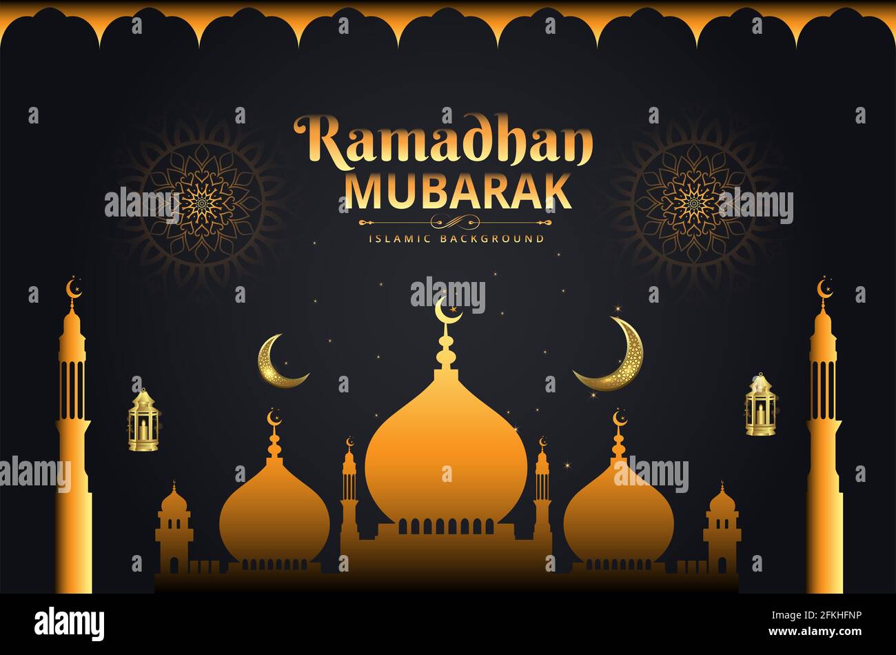Luxurious Beautiful Islamic Eid Background Design Muslim culture eid ...