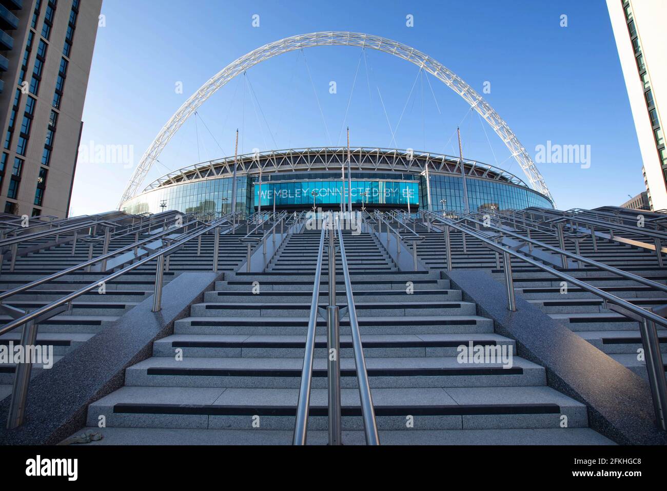 File photo dated 15/4/2021 of the newly installed Olympic Steps at ...