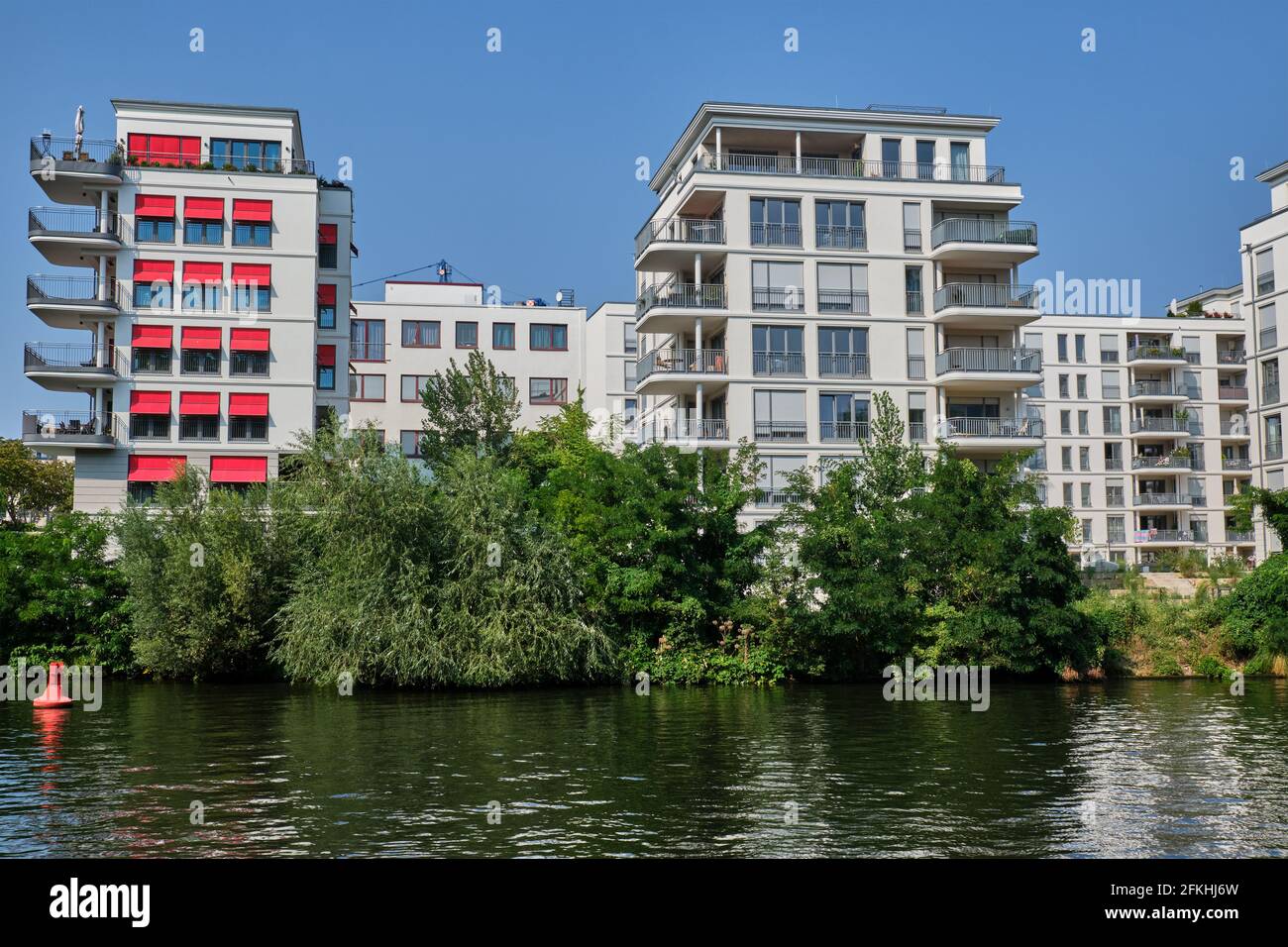 New housing project at the river Spree in Berlin, Germany Stock Photo ...