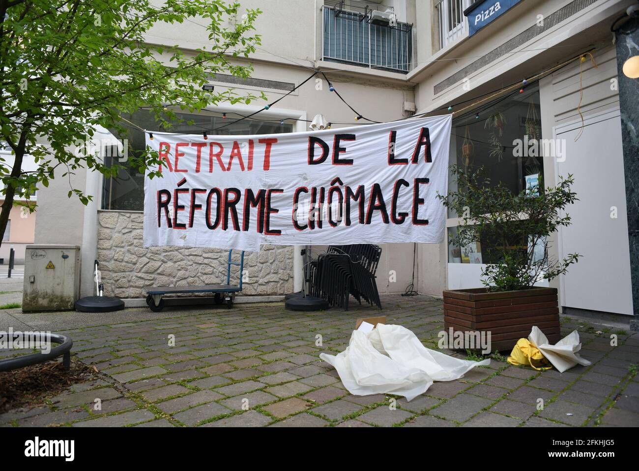 France, 1st May 2021, The traditional parade of May 1st, Labor Day ...