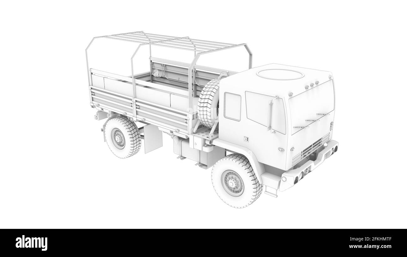 Army Truck Drawing