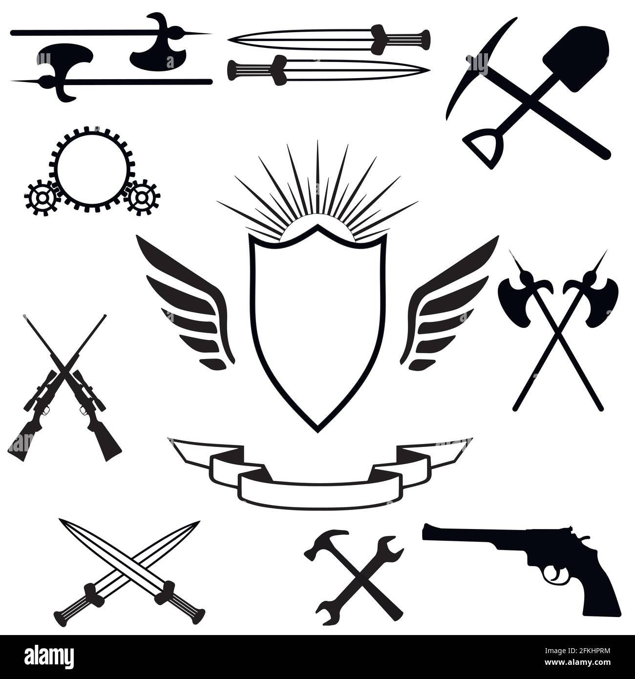 Vintage frame corner set Cut Out Stock Images & Pictures - Alamy