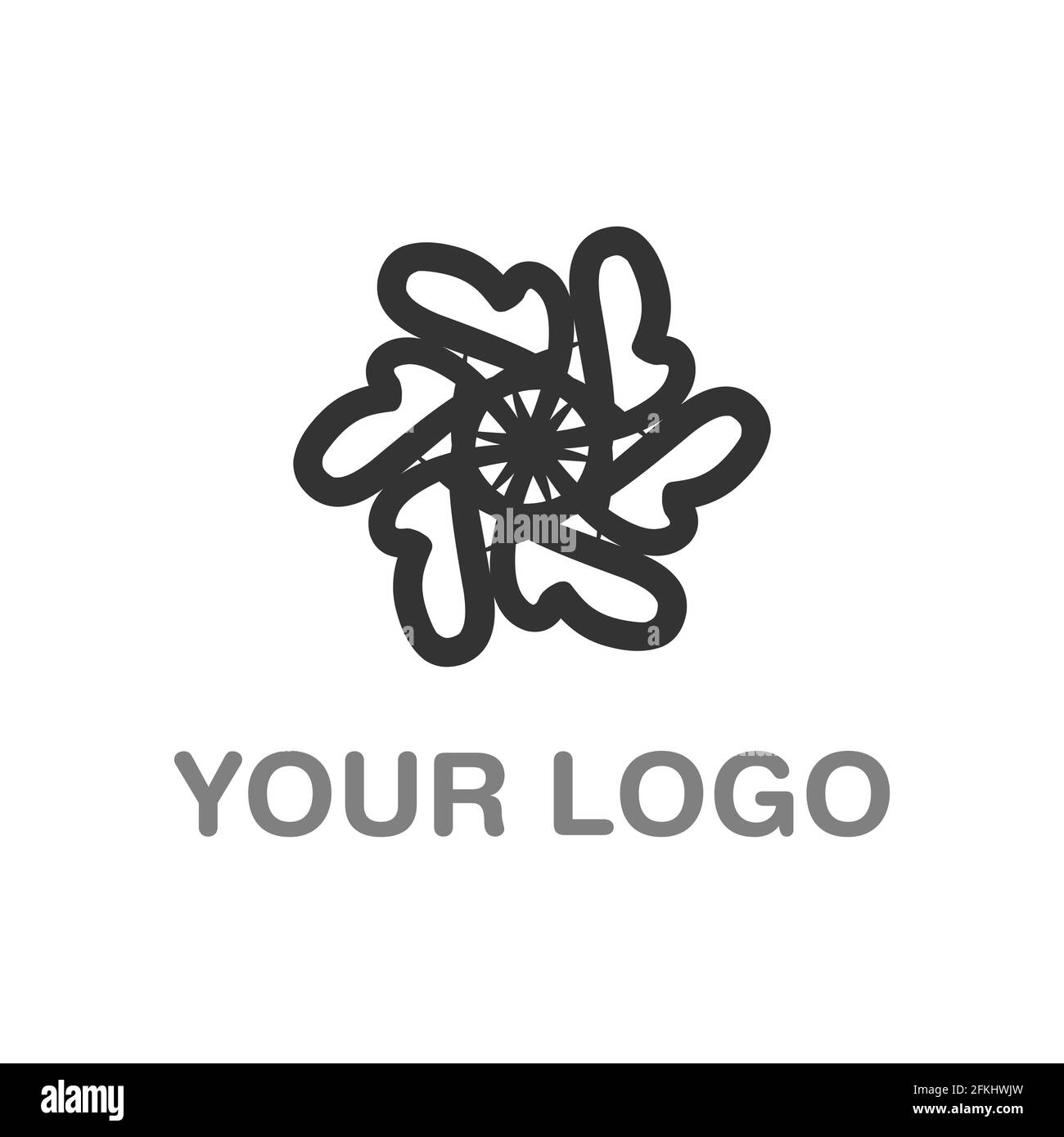 Black Abstract Logo Vector Design Art EPS10 Stock Vector Image & Art ...