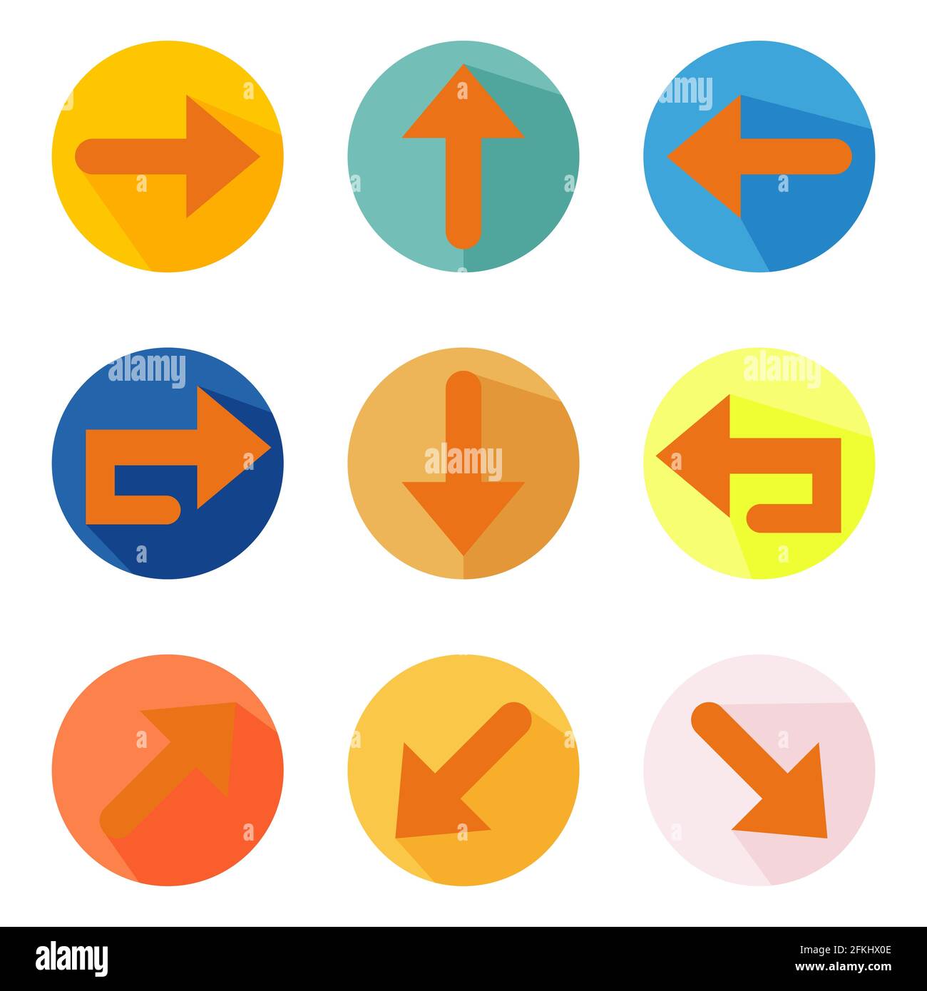 Colorful Abstract Arrows Vector Design Set eps10 Stock Vector Image ...