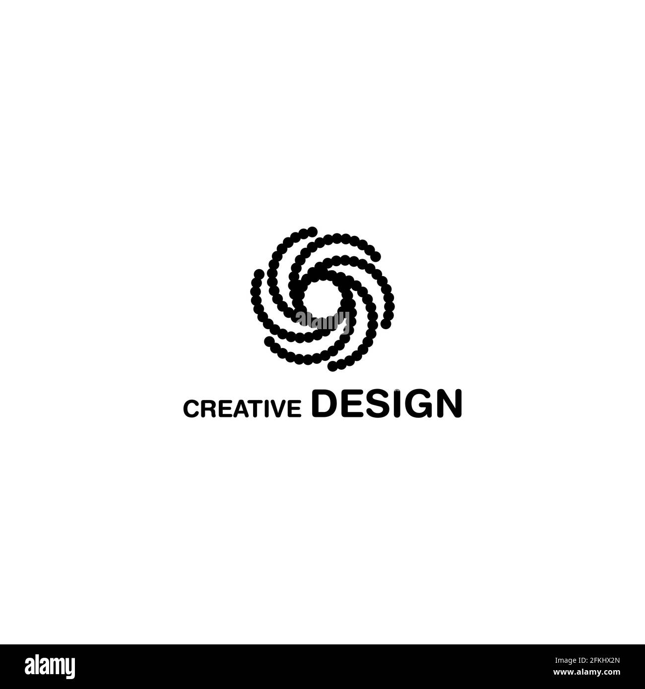 Creative Abstract Spiral Logo Design Vector Art EPS10 Stock Vector ...