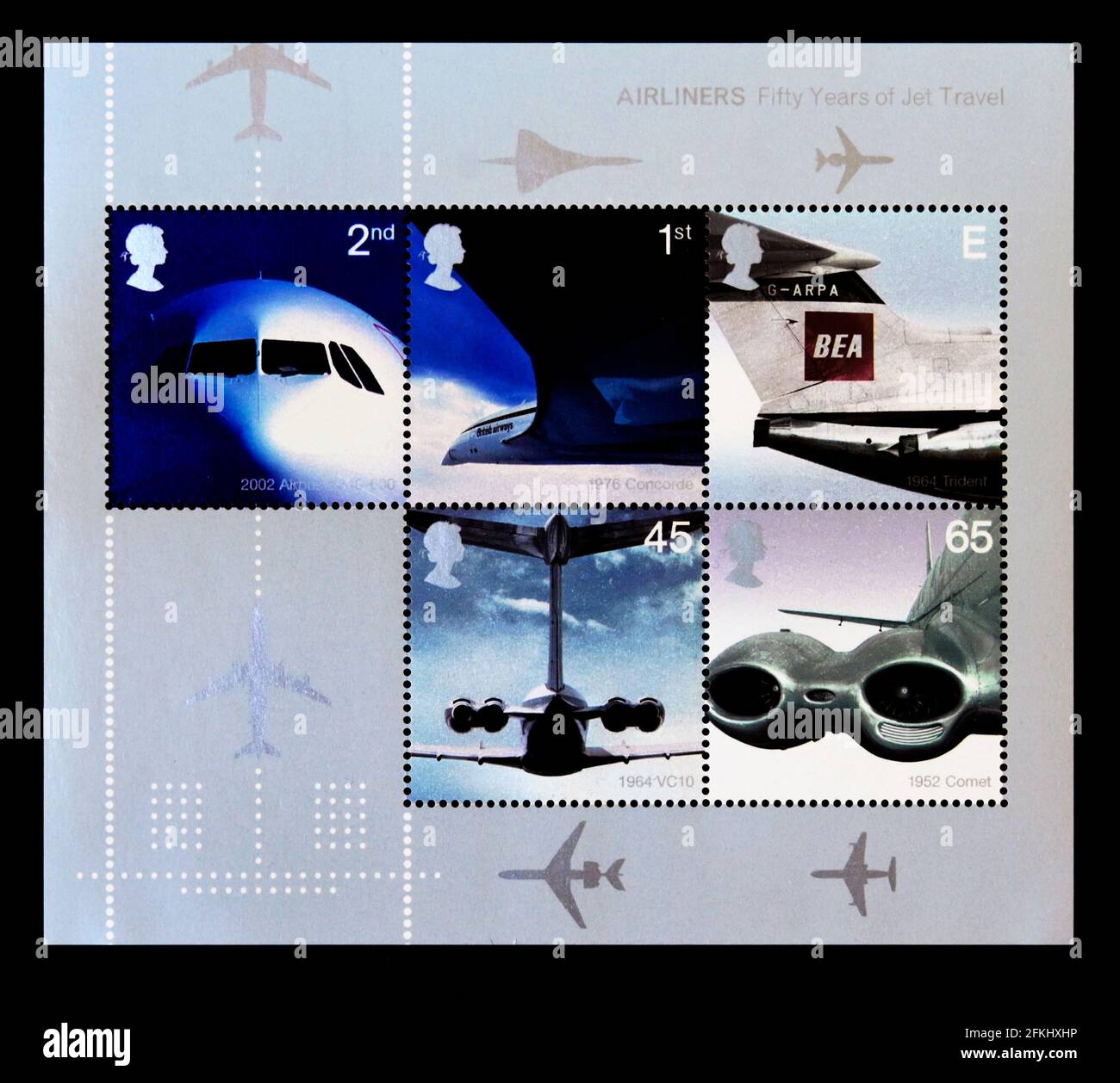 Postage stamps, Great Britain, Queen Elizabeth II, 2002. 50th ...