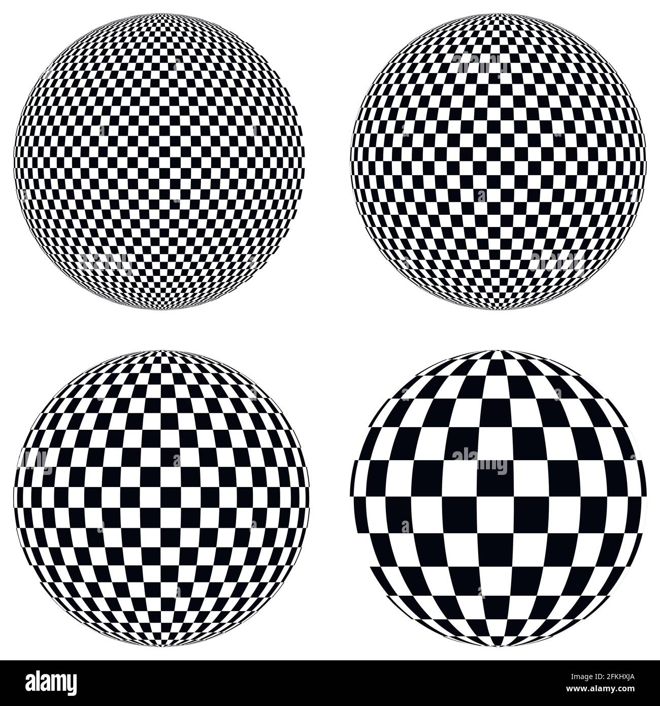 Round ball set black Stock Vector Images - Alamy
