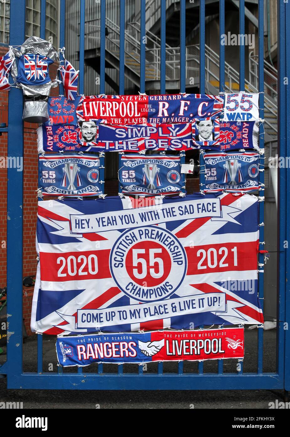 Ibrox gates hi-res stock photography and images - Alamy