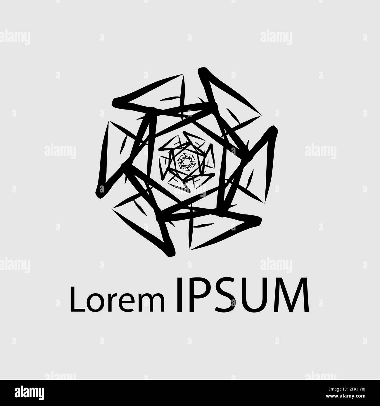 Line art spiral Stock Vector Images - Alamy