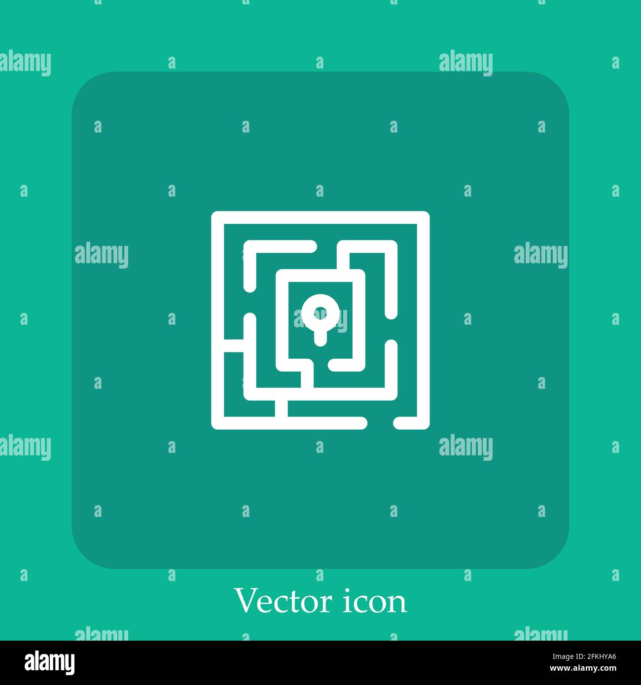 Square Labyrinth Maze Icon Symbol High Resolution Stock Photography and ...