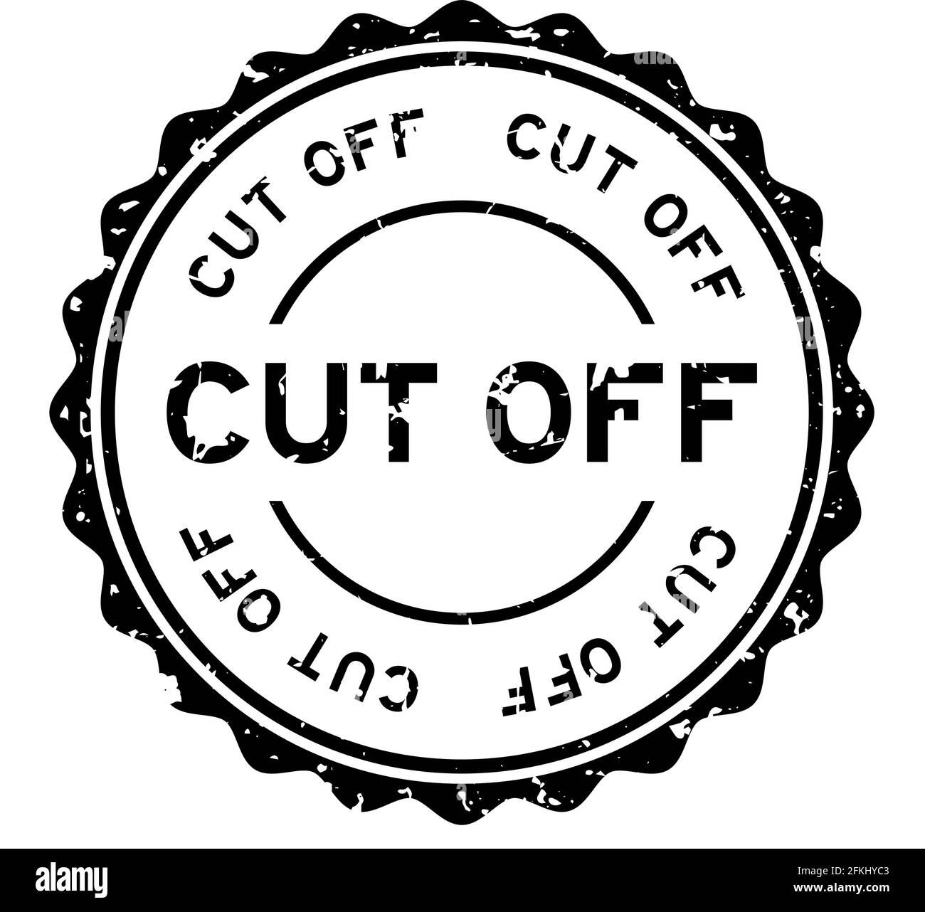 Grunge Black Cut Off Word Round Rubber Seal Stamp On White Background Grunge Black Cut Off Word Round Rubber Seal Stamp On White Background