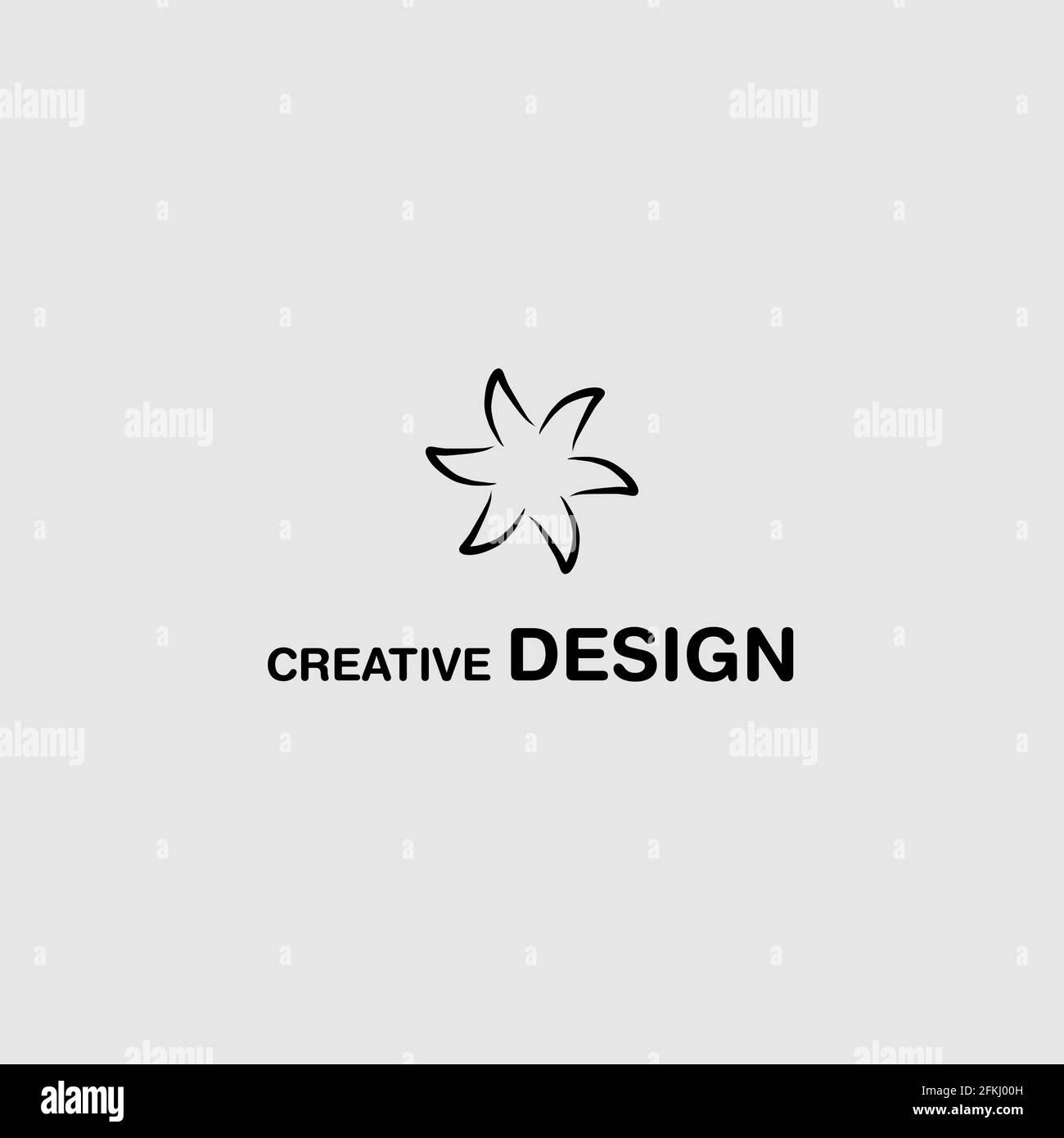 Simple Abstract Radial Logo Design Vector EPS10 Stock Vector Image ...